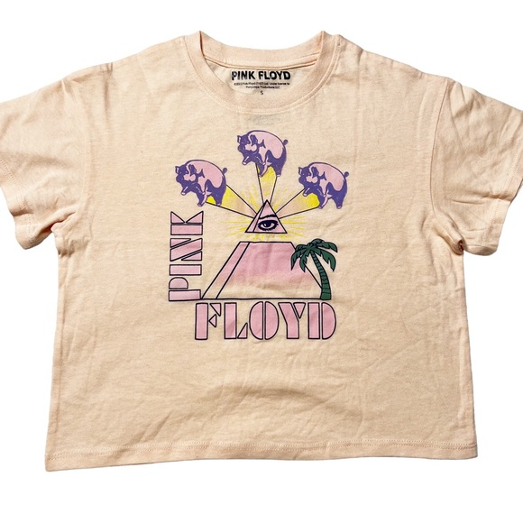 Pink Floyd | Tops | Nwot Pink Floyd Animals Tour 77 Crop Graphic Tshirt ...